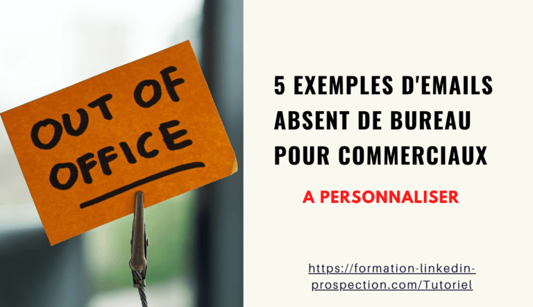 6 Exemples d'Email absence de bureau pour commerciaux